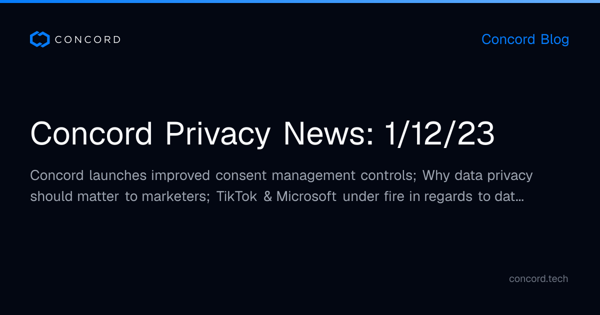 Concord Privacy News: 1/12/23