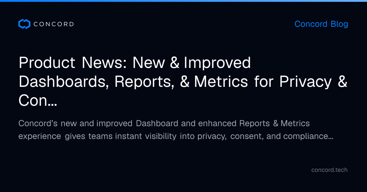 Product News: New & Improved Dashboards, Reports, & Metrics for Privacy ...